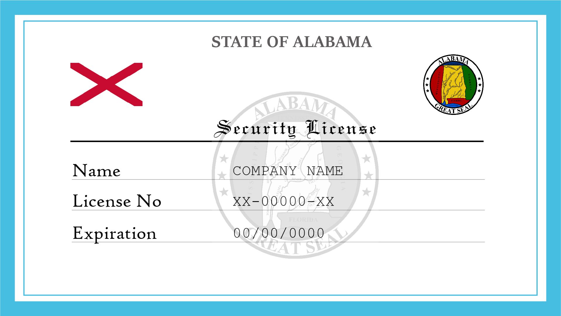 Alabama Security License | License Lookup