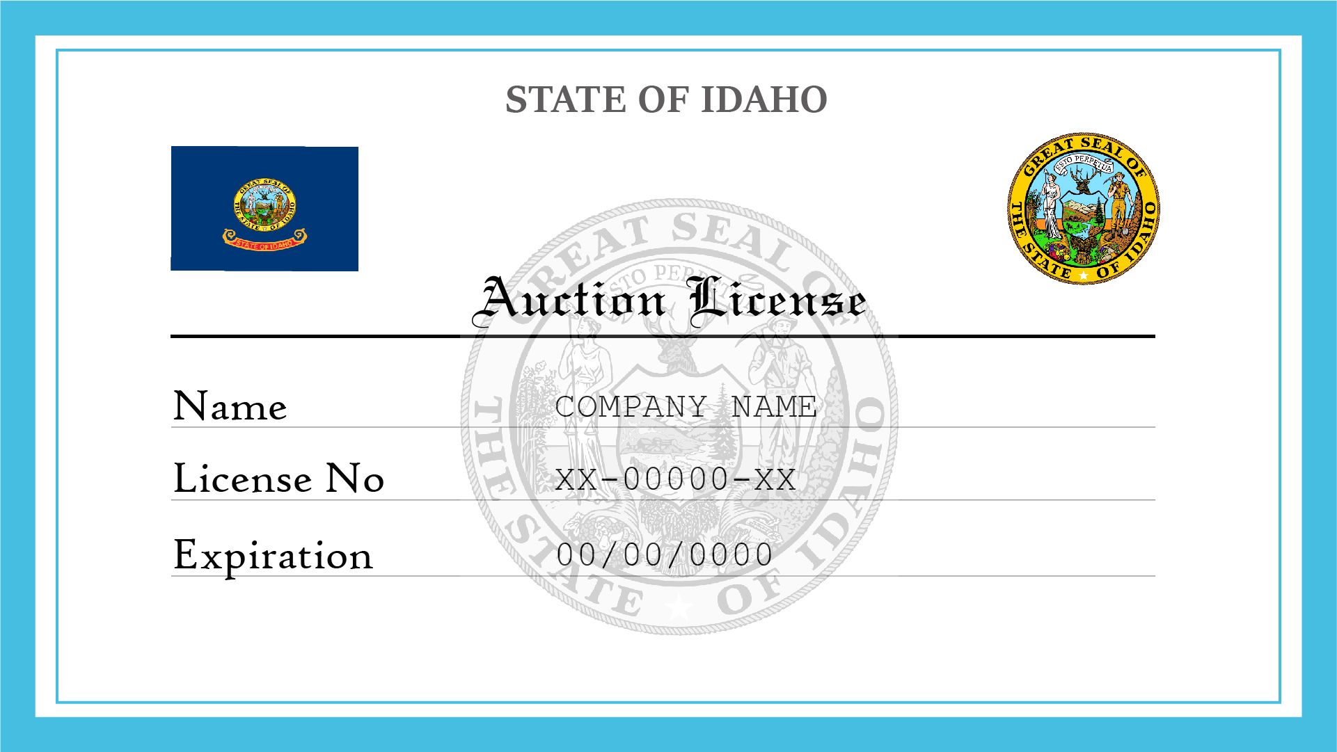 Idaho Auction License | License Lookup