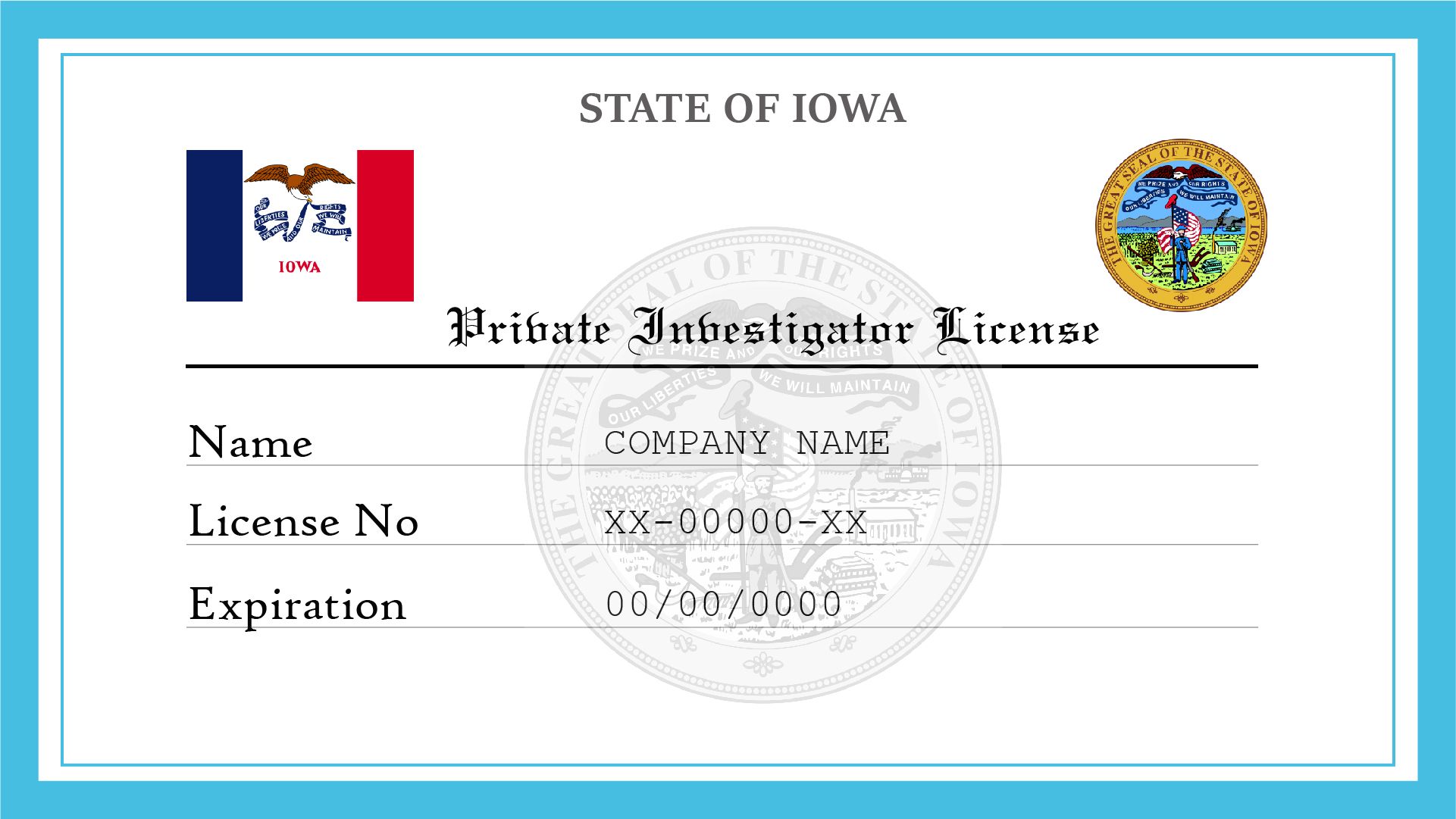Iowa Private Investigator License | License Lookup