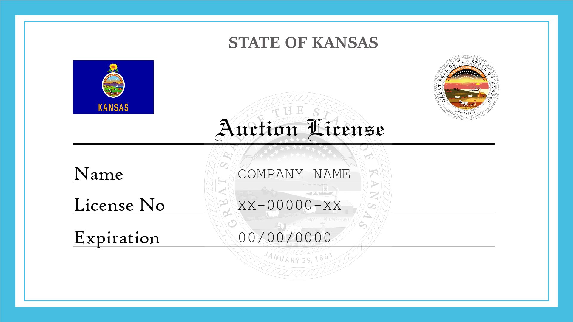 Kansas Auction License | License Lookup
