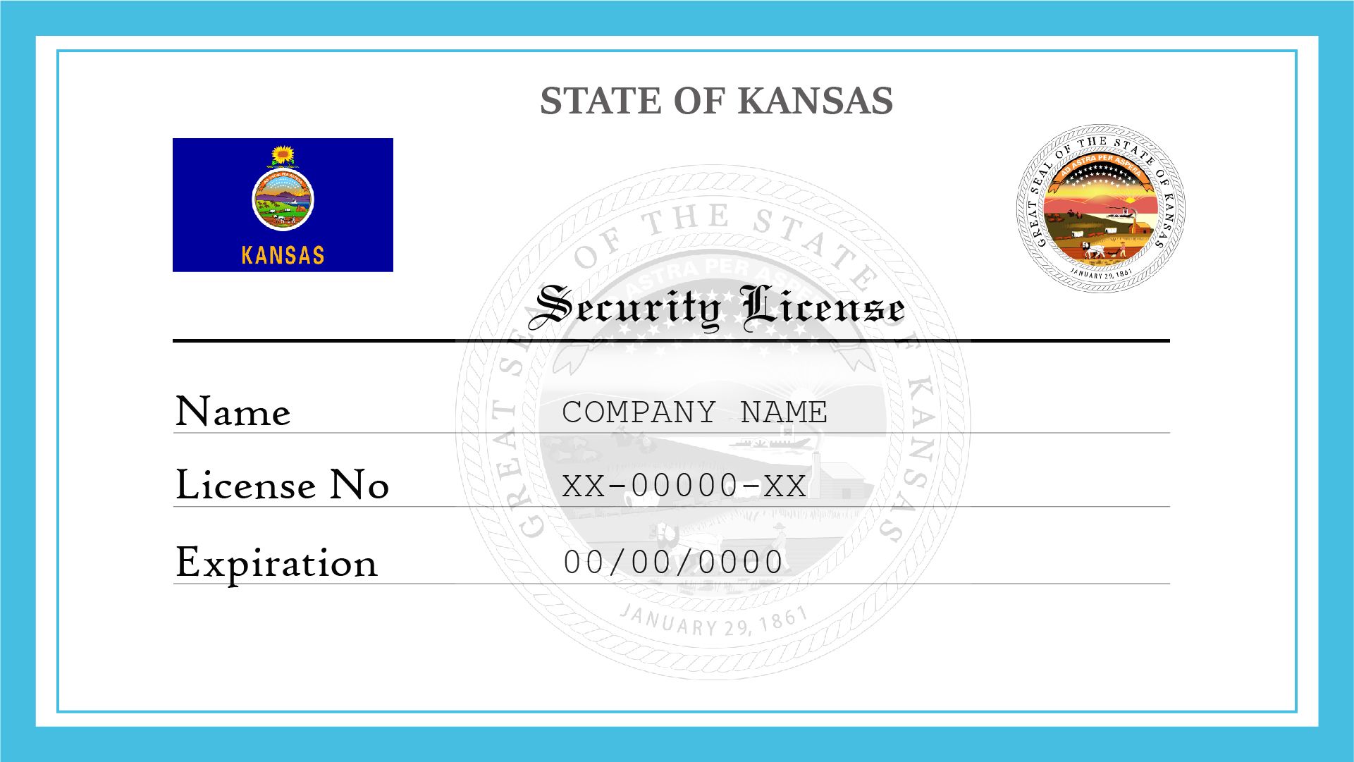 Kansas Security License | License Lookup