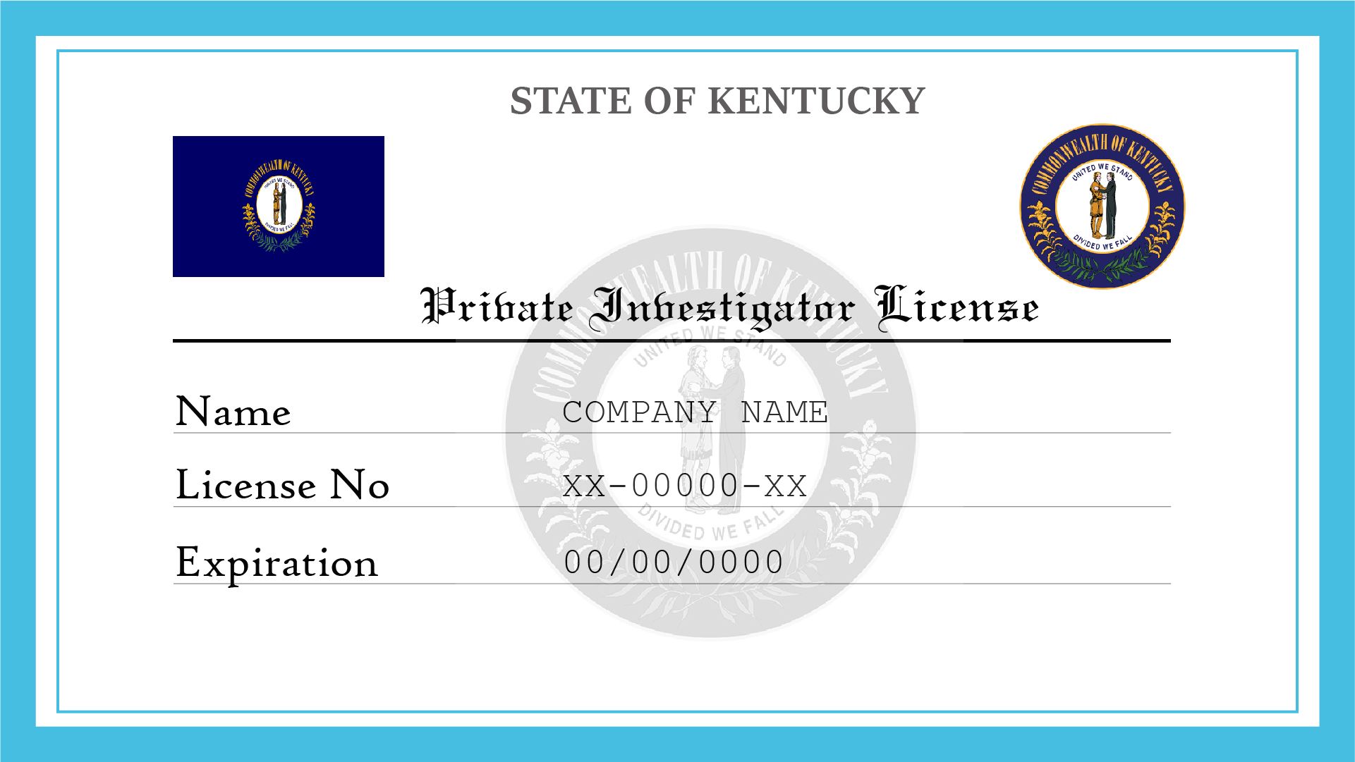 Kentucky Private Investigator License | License Lookup