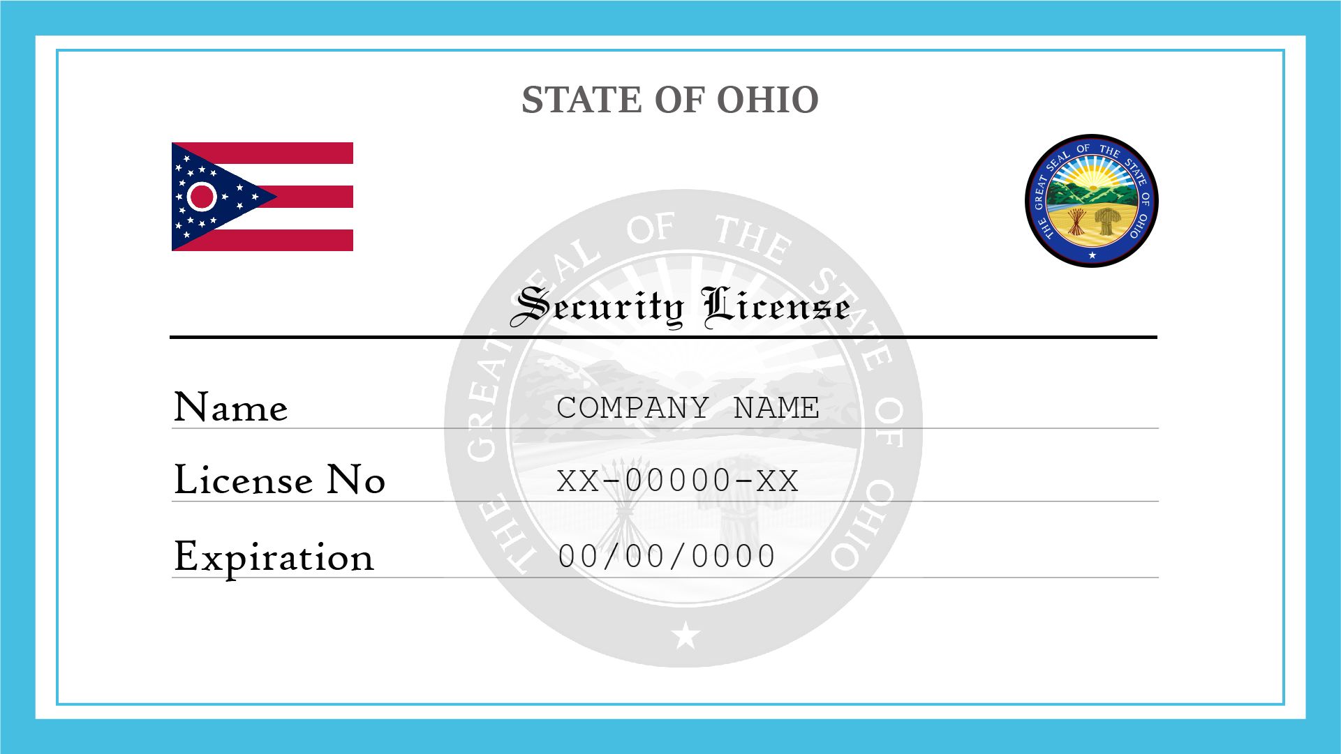 Ohio Security License | License Lookup