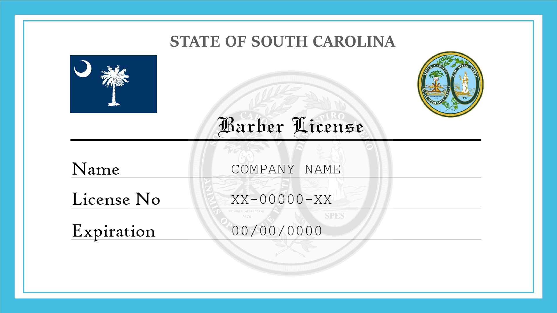 South Carolina Barber License License Lookup