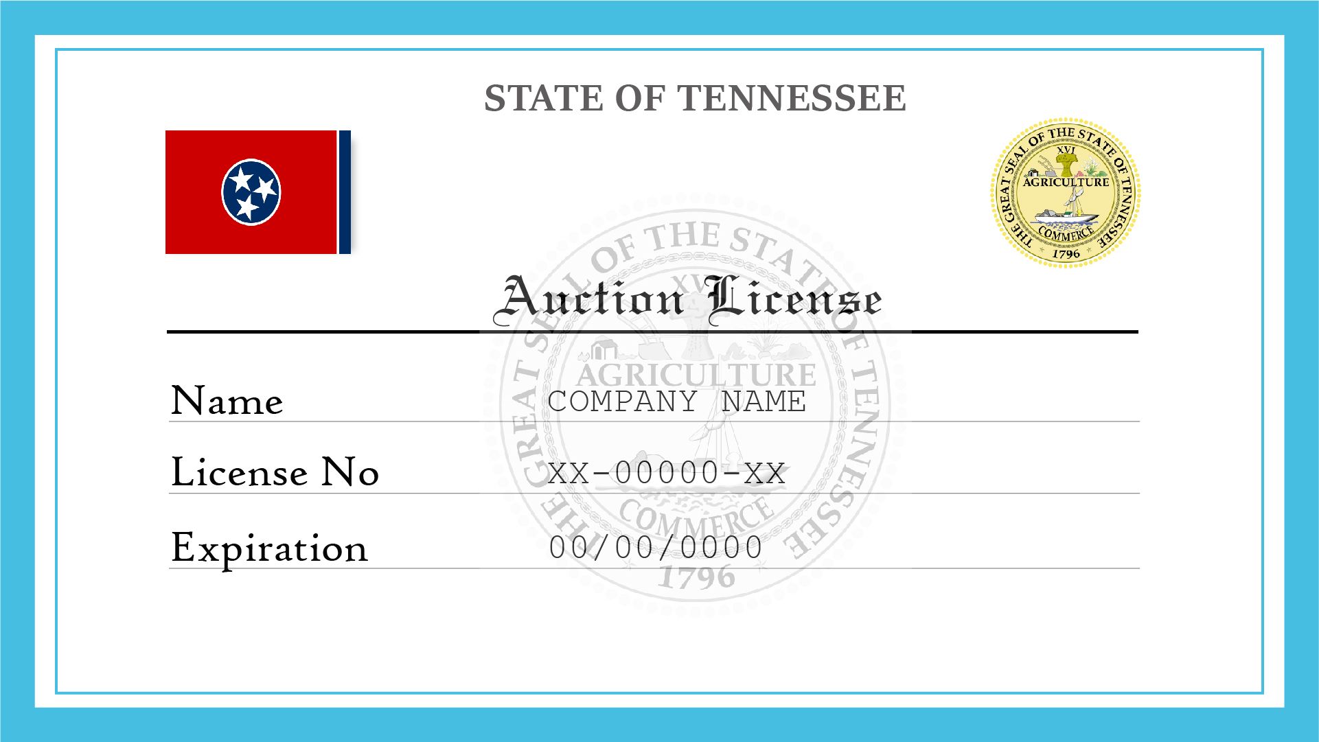 Tennessee Auction License | License Lookup