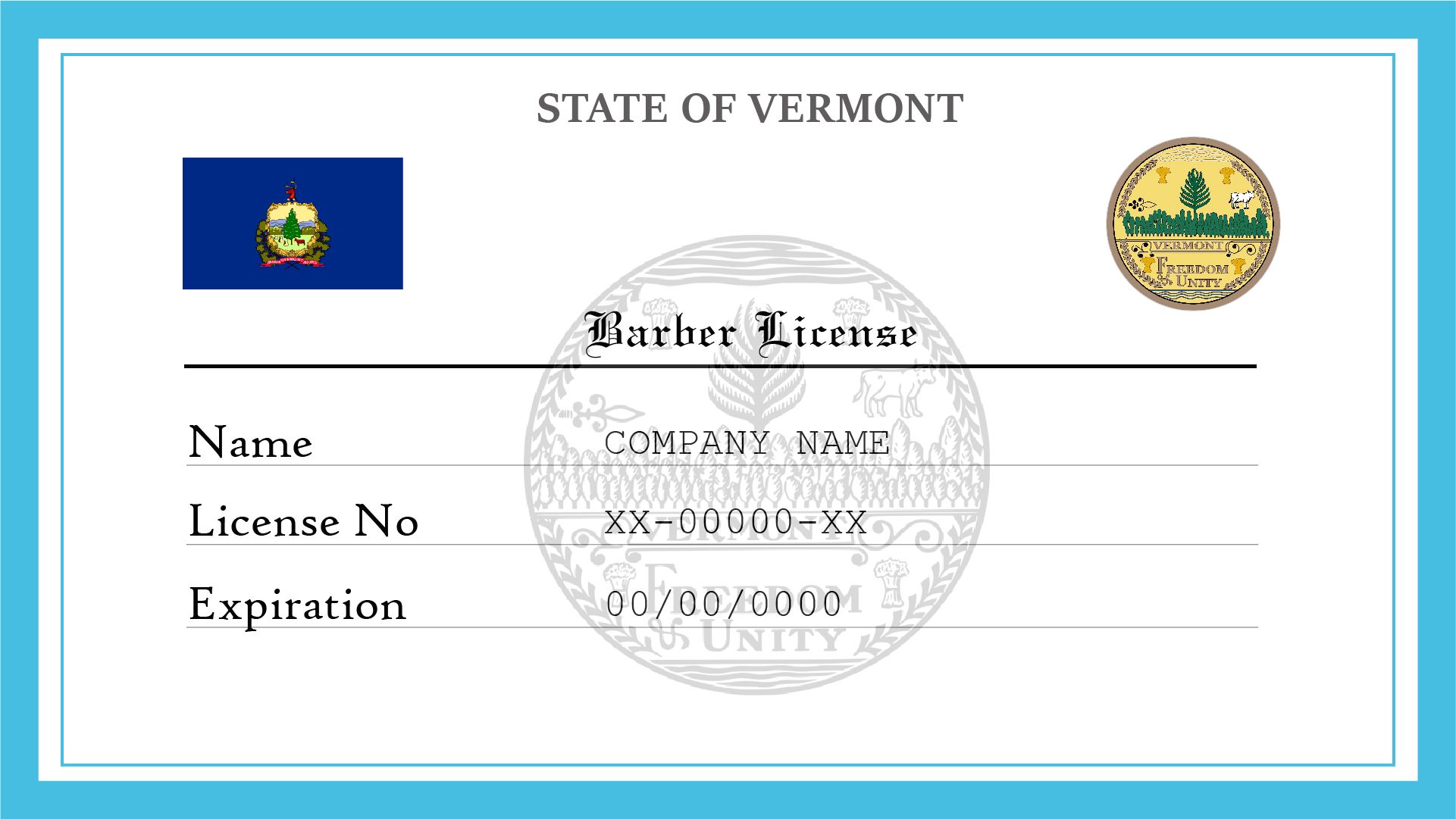 Vermont Barber License | License Lookup