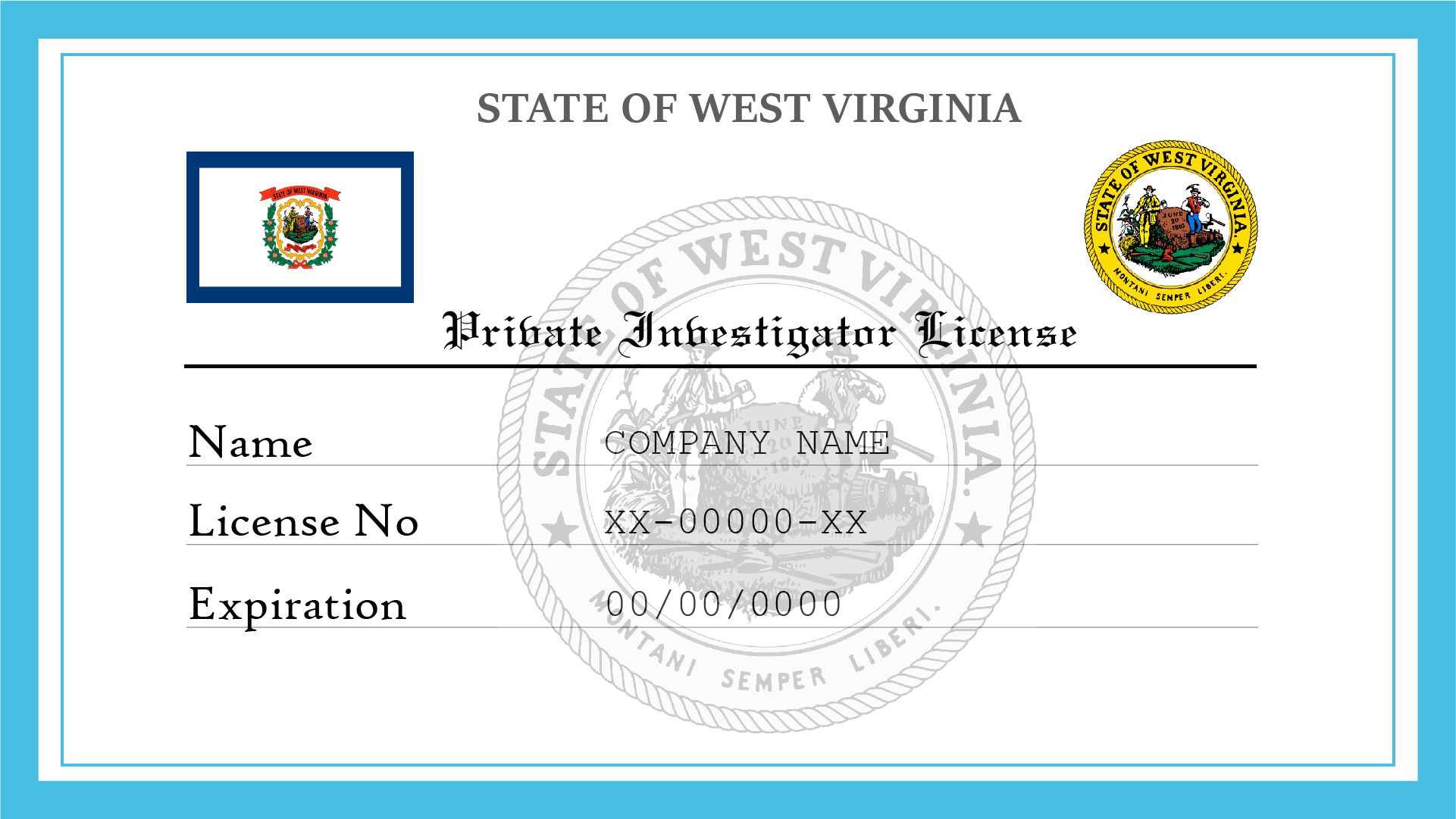West Virginia Private Investigator License | License Lookup
